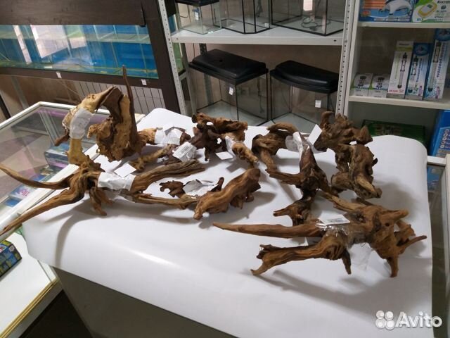 Корни мангрового дерева декор для аквариума