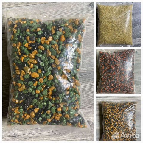 Грунт для аквариума разноцветный
