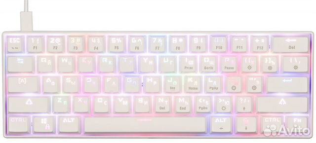 Клавиатура проводная dexp Tanto RGB White купить в Нижнем Новгороде ...